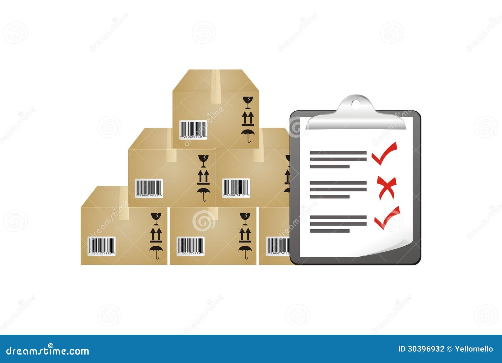 Inventory stock reporting stock illustration. Illustration of industry ...