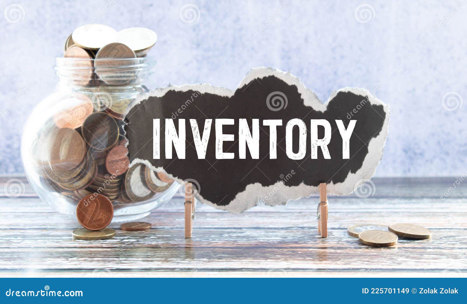 INVENTORY Text Written on Notebook with Chart,calculator and Dollars ...