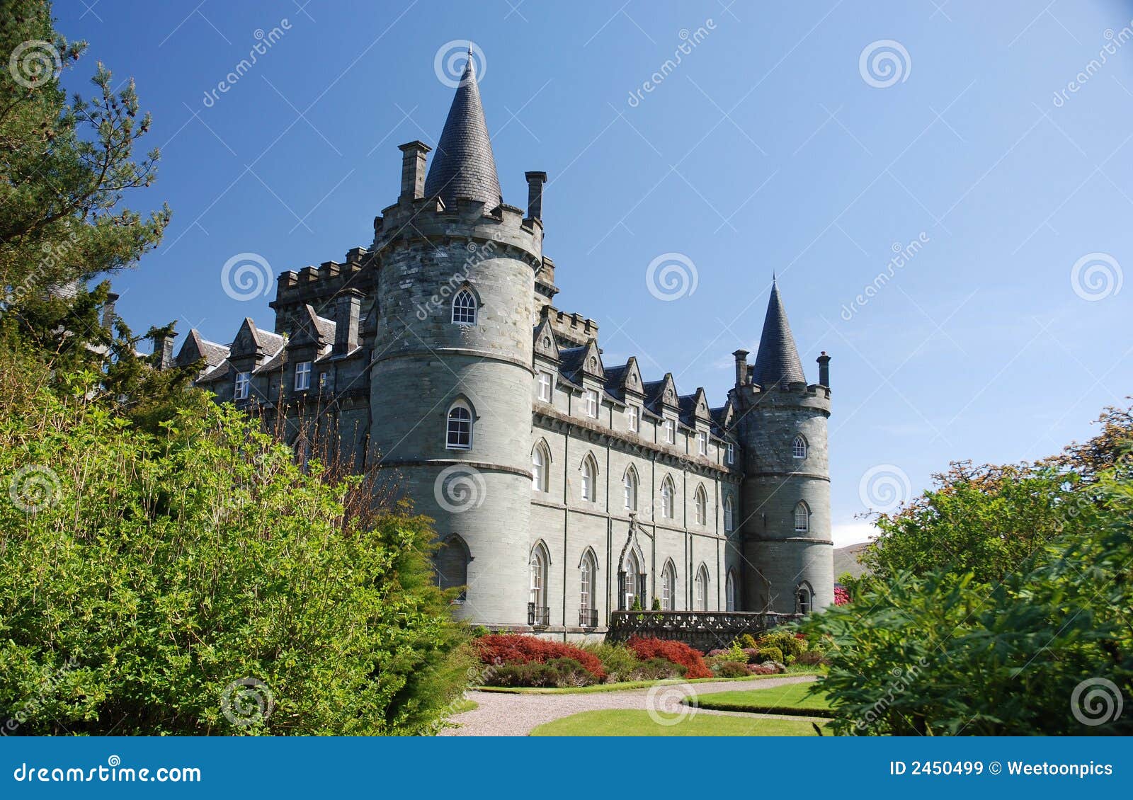 Inveraray Castle. stock image. Image of impressive, argyll - 2450499