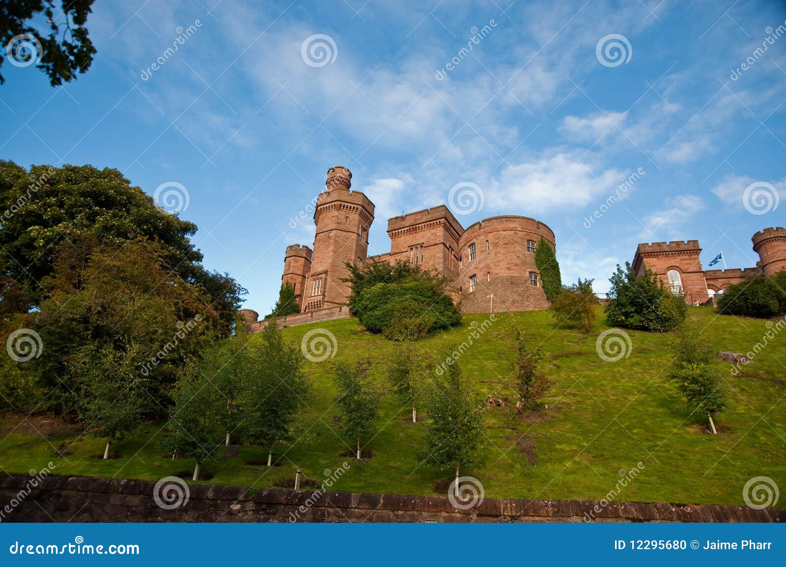 Inverness castle stock photo. Image of landmark, architecture - 12295680