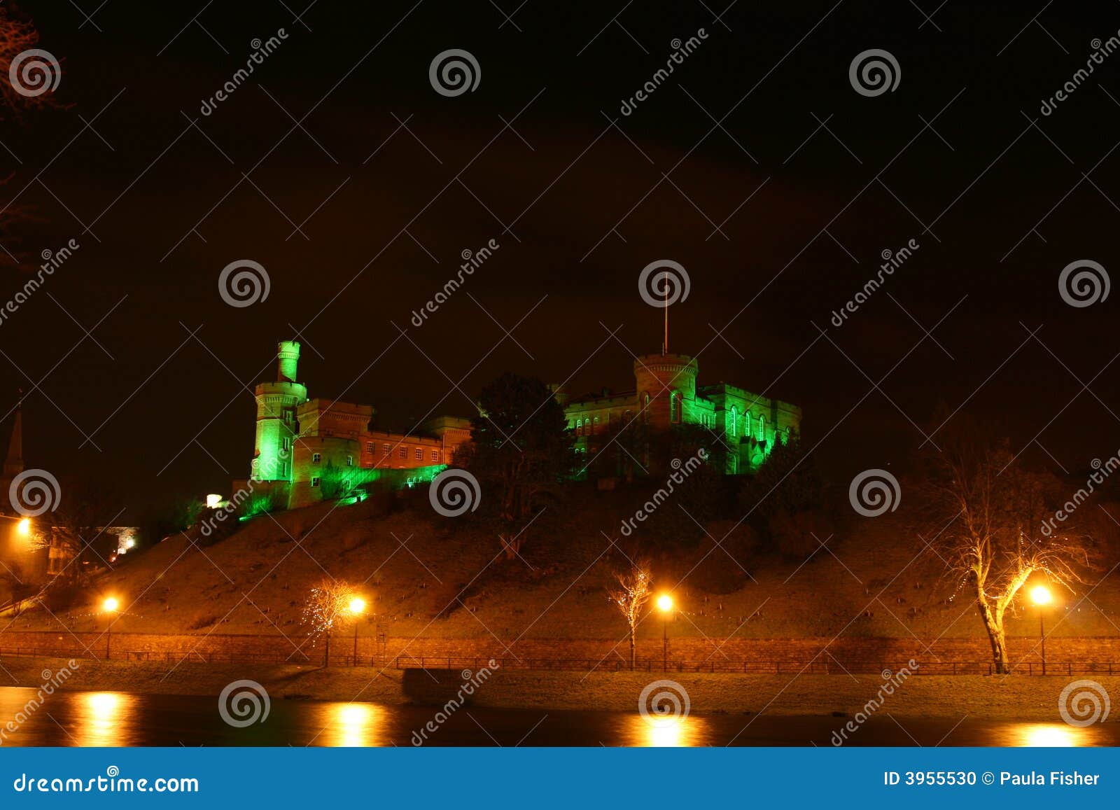 Inverness Castle in Scotland Stock Photo - Image of night, historic ...