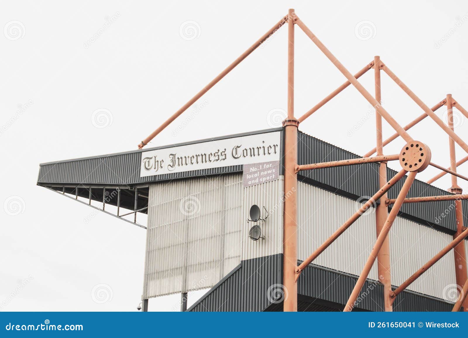 Inverness Courier Building in Front of a Bright Sky. Editorial Photo ...