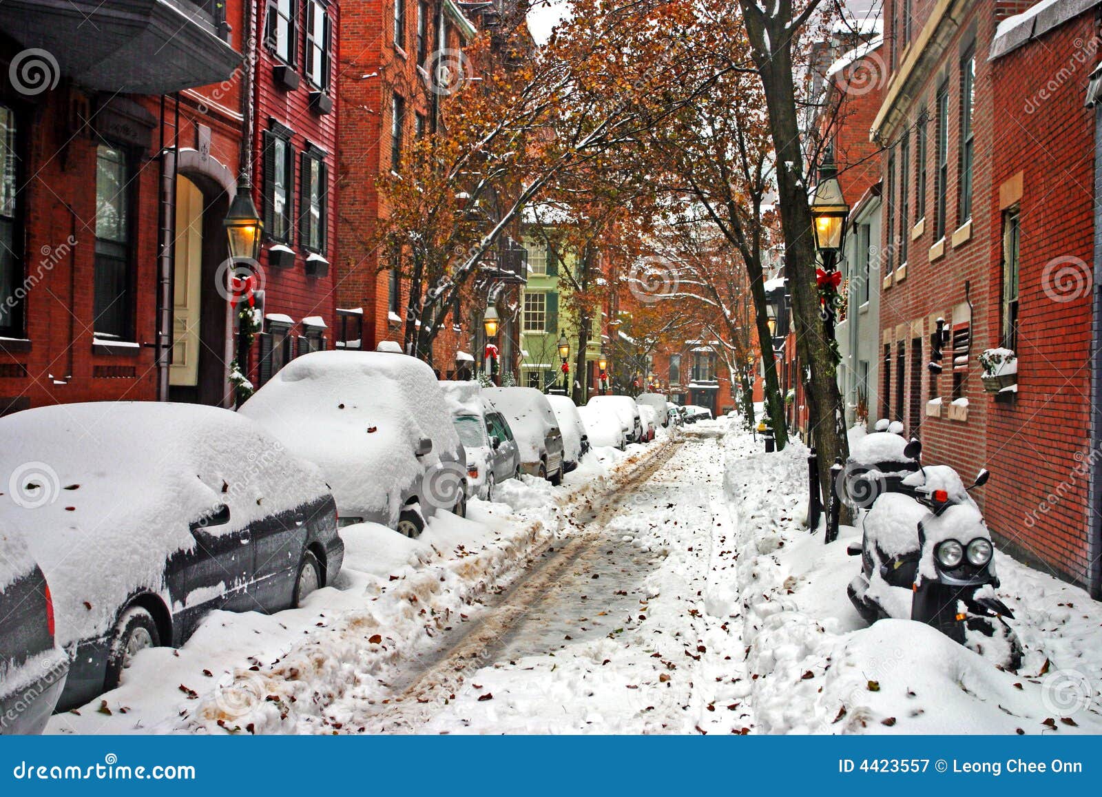 Inverno de Boston imagem de stock. Imagem de monte, bloco - 4423557