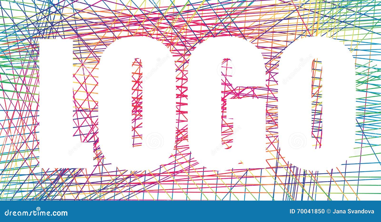 Inverse Logo Design, Contrast Sign, Rainbow Net Stock Vector ...