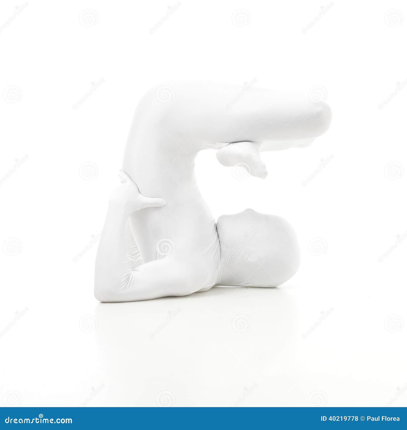 Inverse Sans Visage De Lotus D'homme Photo stock - Image du flexibilité ...