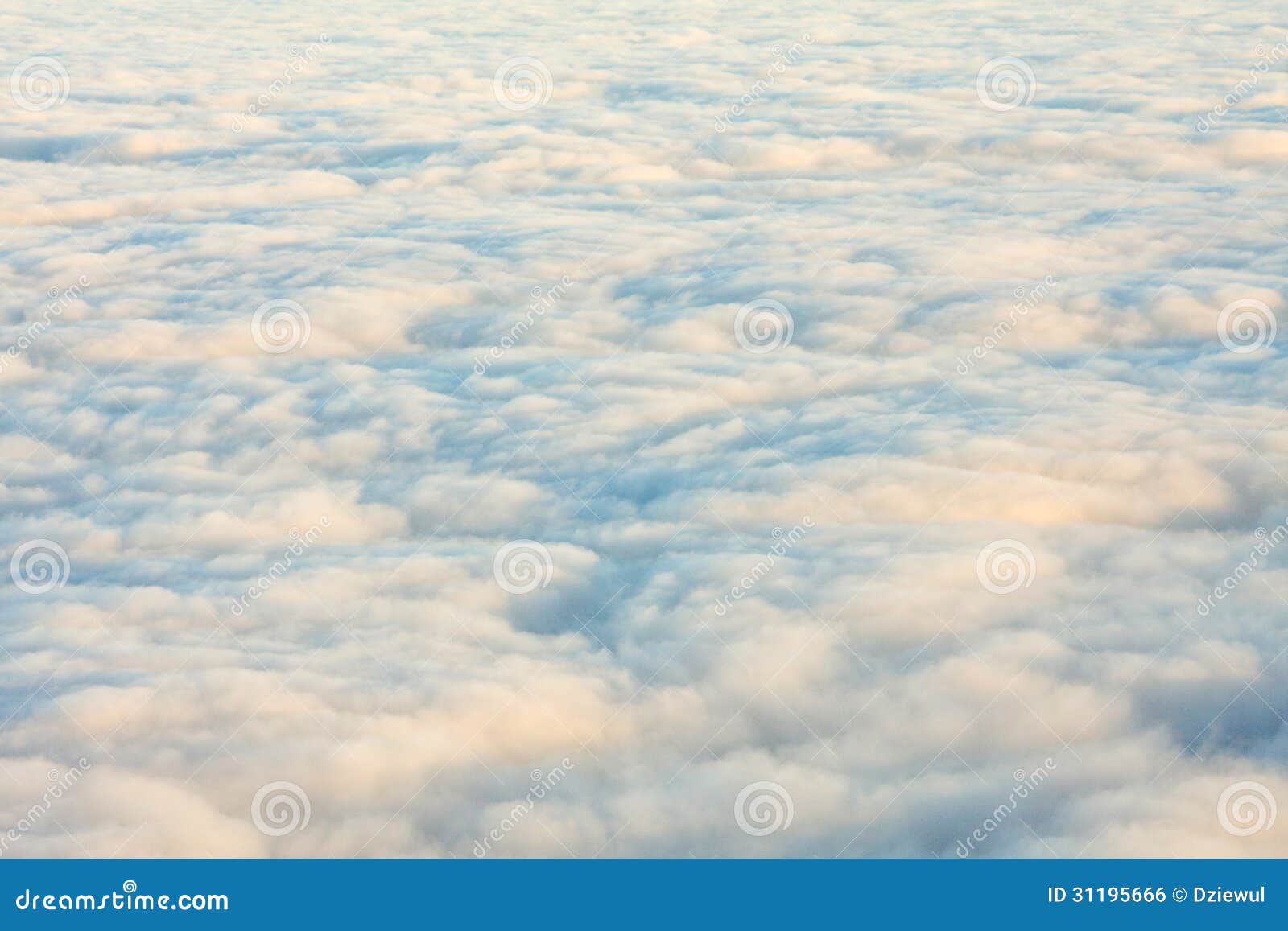 Inversion, only clouds stock photo. Image of beauty, ozone - 31195666