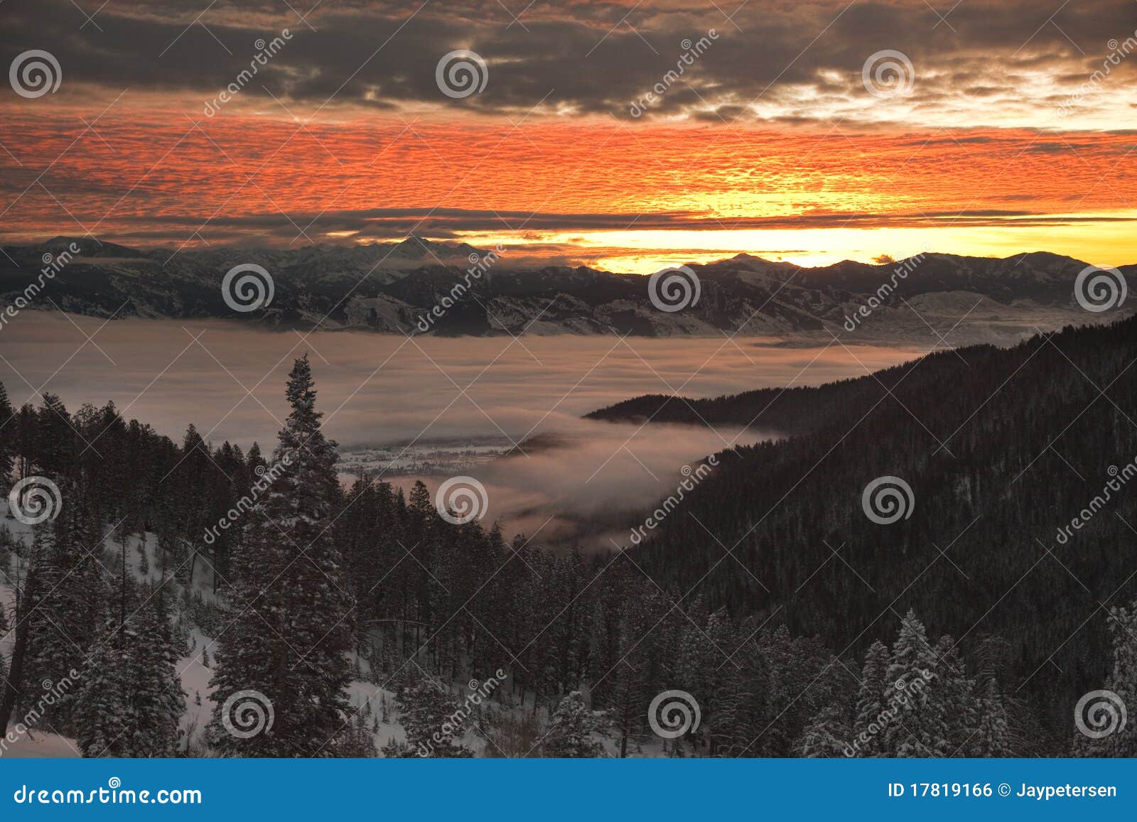 Inversion clouds sunrise stock photo. Image of colorfull - 17819166
