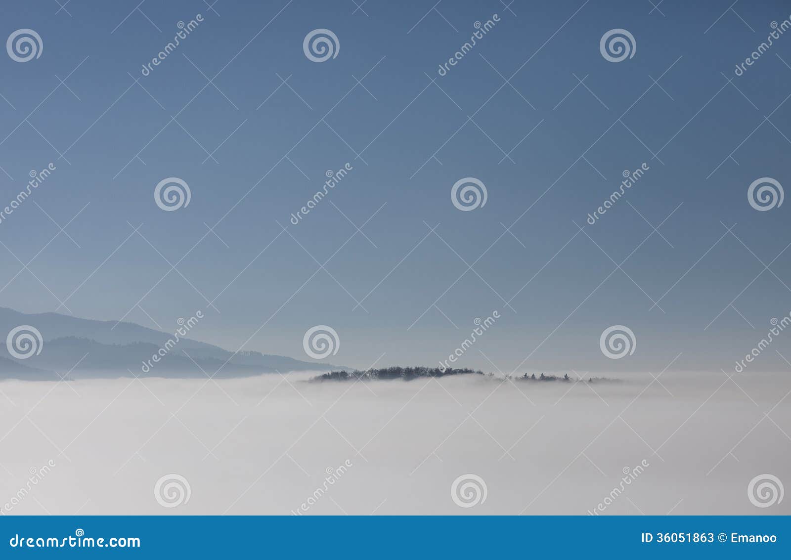 Inversion Fog in Black Forest Stock Image - Image of beauty, scene ...