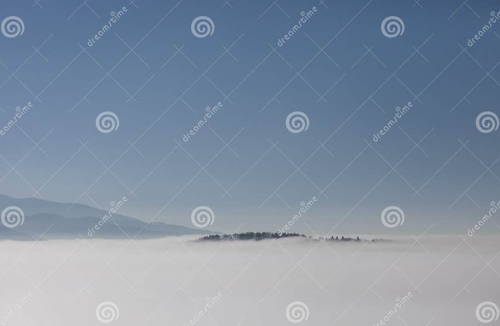 Inversion Fog in Black Forest Stock Image - Image of beauty, scene ...