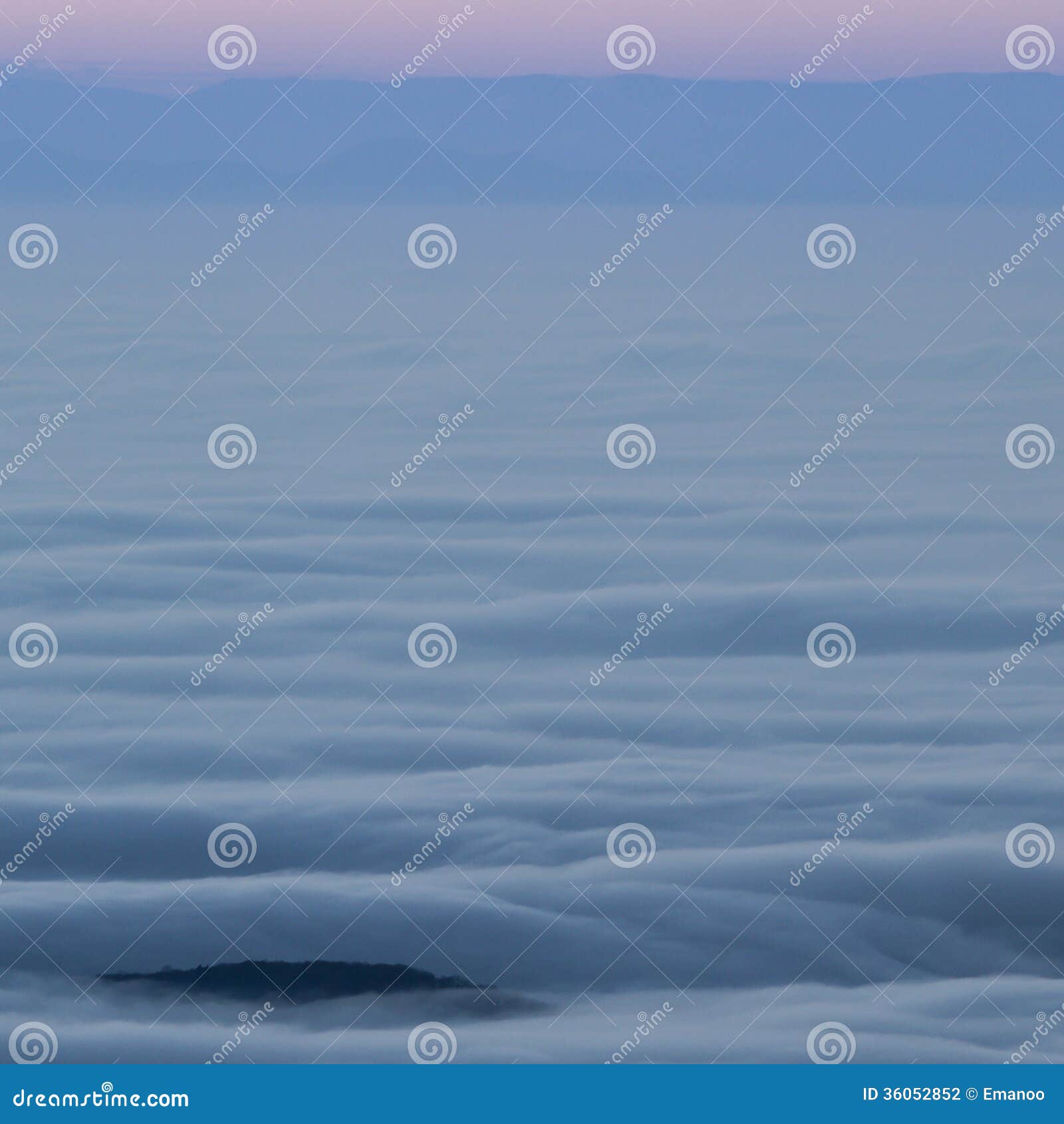Inversion Fog in Black Forest Stock Photo - Image of cloud, freiburg ...