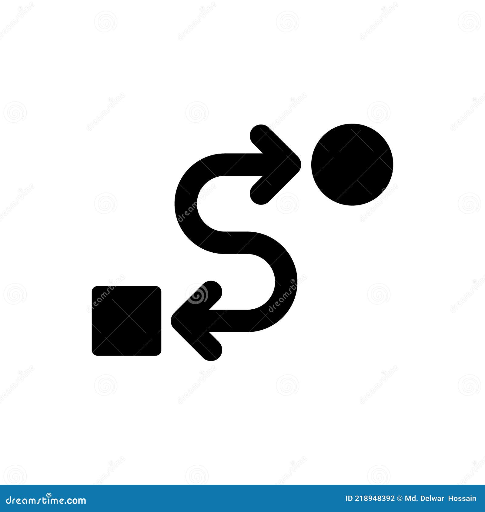 Inversion icon stock vector. Illustration of convert - 218948392