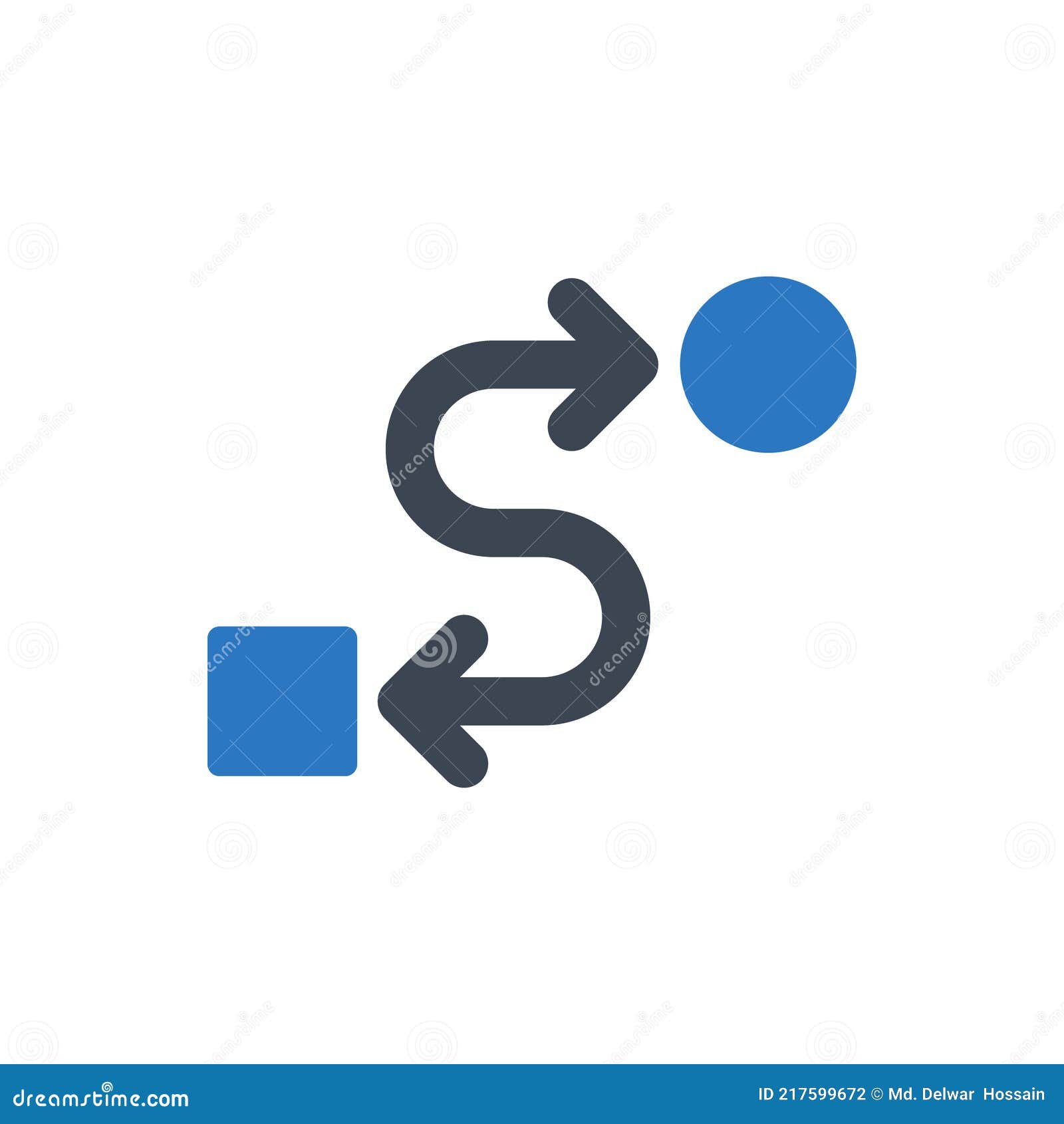 Inversion icon stock vector. Illustration of transform - 217599672