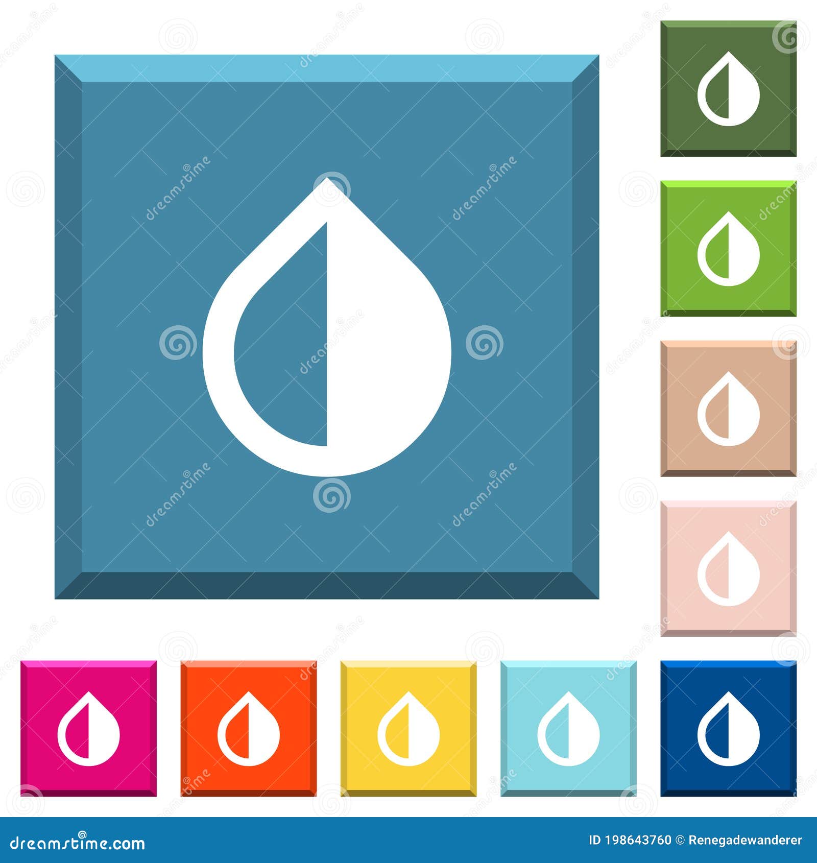 Invert Colors Flat Icons With Outlines Cartoon Vector | CartoonDealer ...