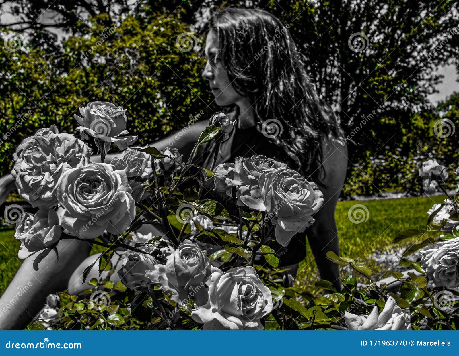 Inverted Color Splash Painting a Different View on Love Stock Photo ...