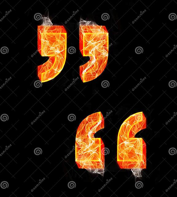 The Inverted Commas As Punctuation Mark Stock Illustration ...