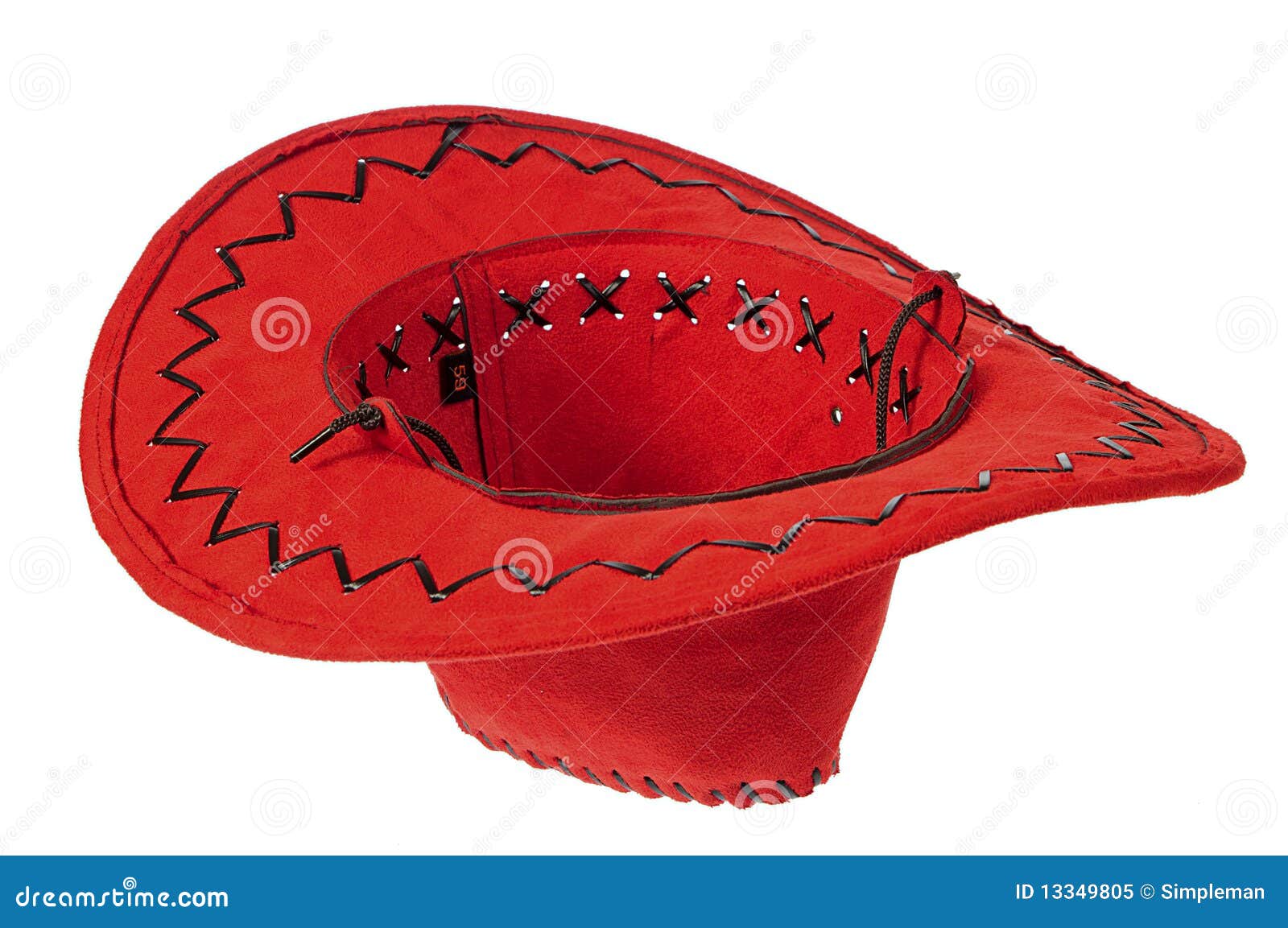 Inverted Cowboy Hat stock image. Image of equipment, leather - 13349805
