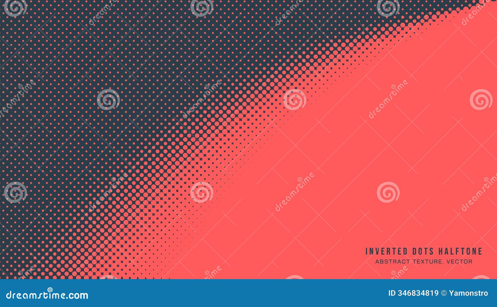 Inverted Dots Half Tone Pattern Rounded Border Vector Red Black Abstraction Stock Illustration