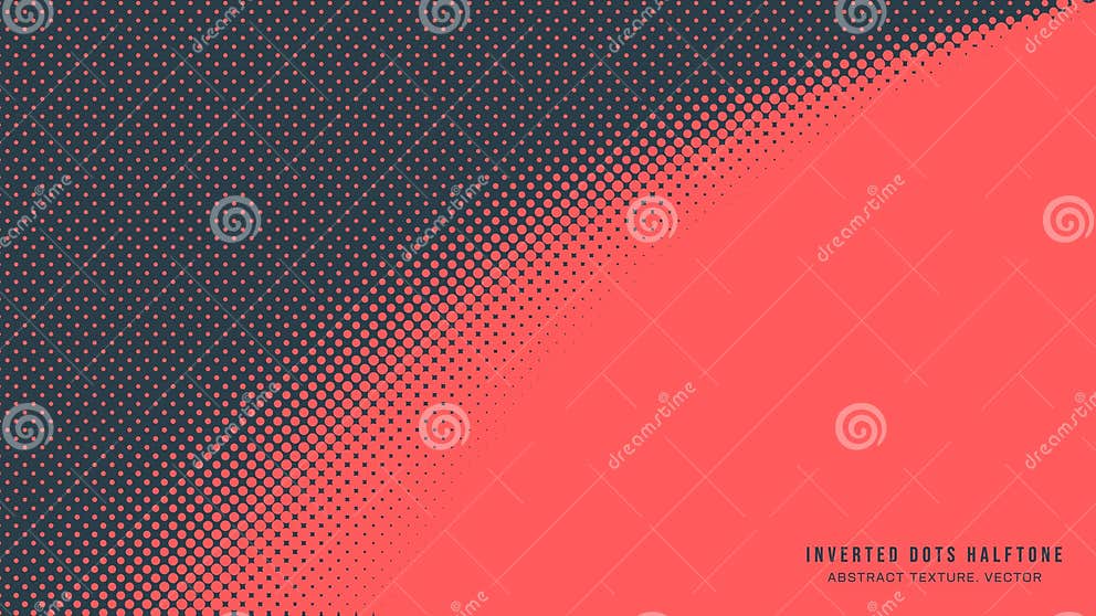 Inverted Dots Half Tone Pattern Rounded Border Vector Red Black ...
