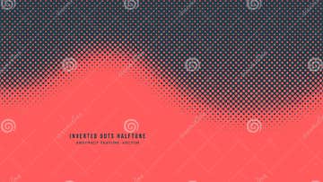 Inverted Dots Half Tone Pattern Wave Form Border Vector Red Black ...