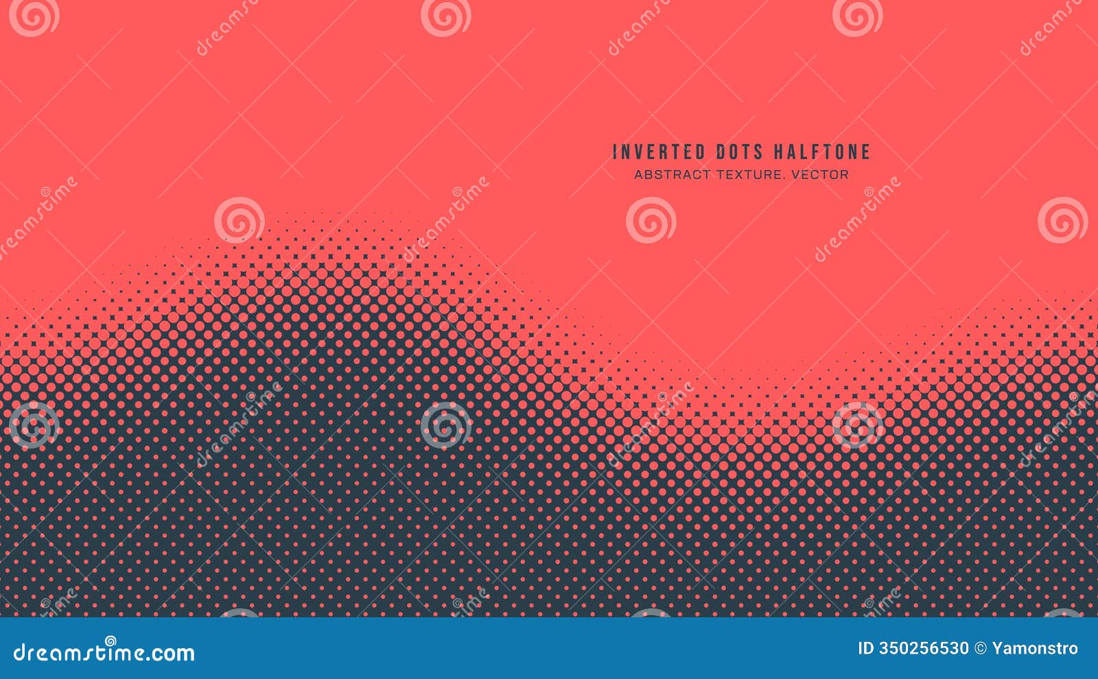 Inverted Dots Offset Half Tone Pattern Waveform Border Vector Abstract