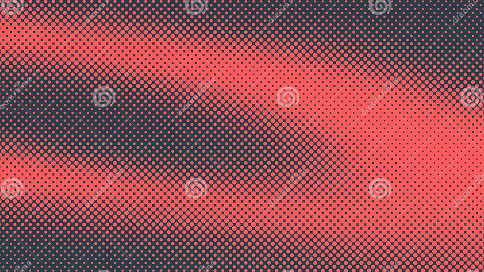 Inverted Dots Texture Halftone Dynamic Pattern Red Black Vector ...