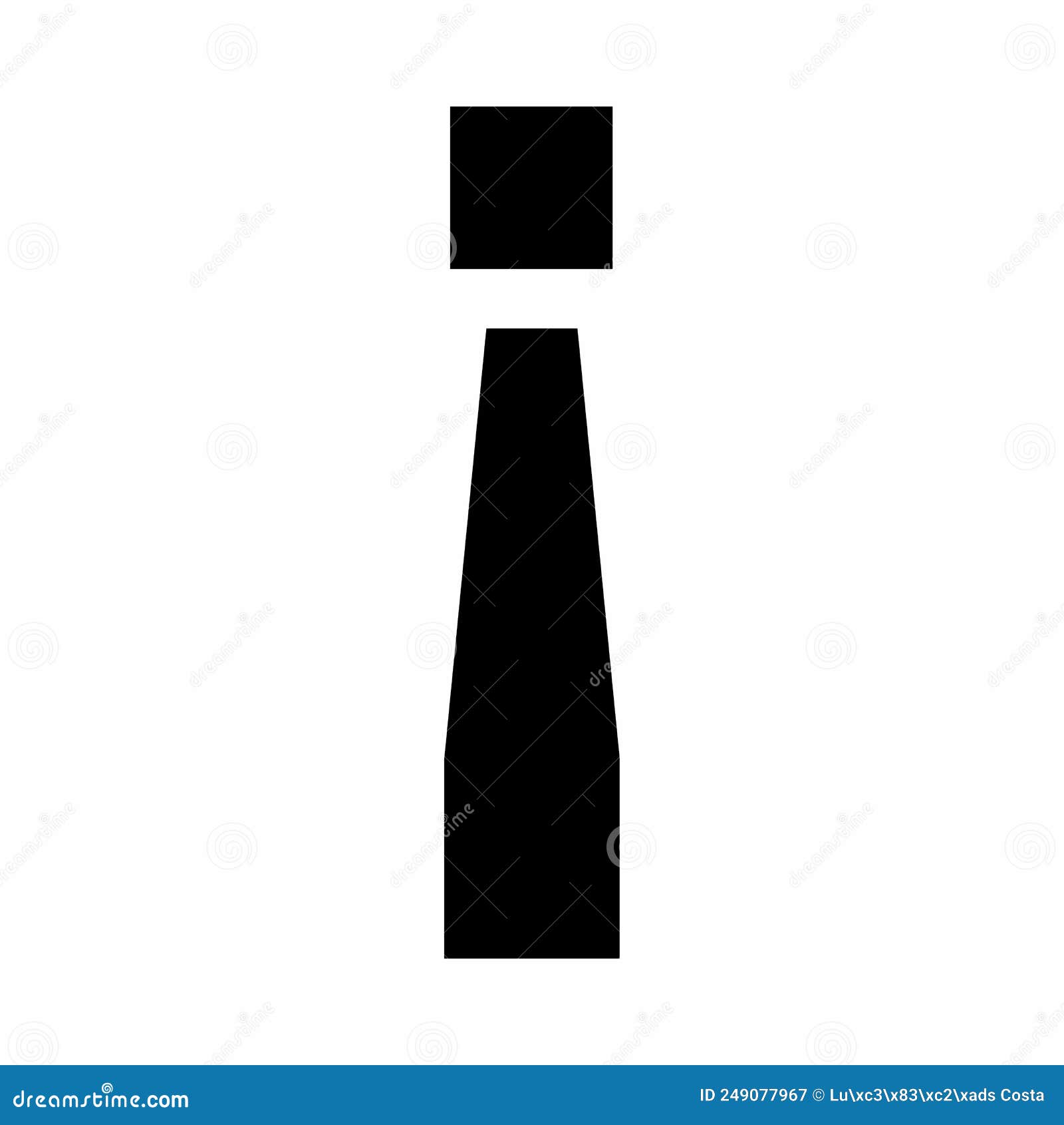 Inverted Exclamation mark stock vector. Illustration of black - 249077967