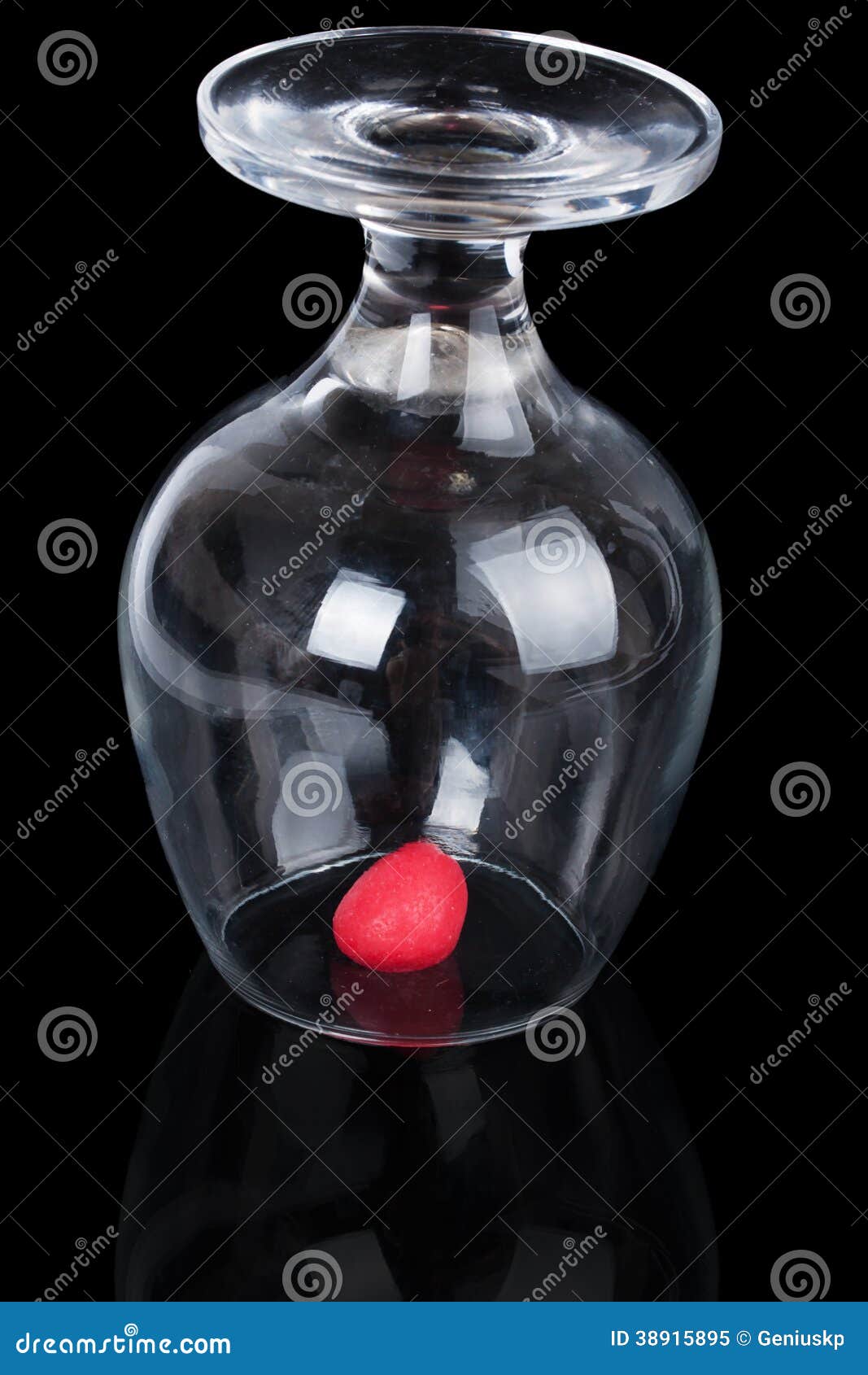 Inverted glass stock image. Image of crystal, background - 38915895
