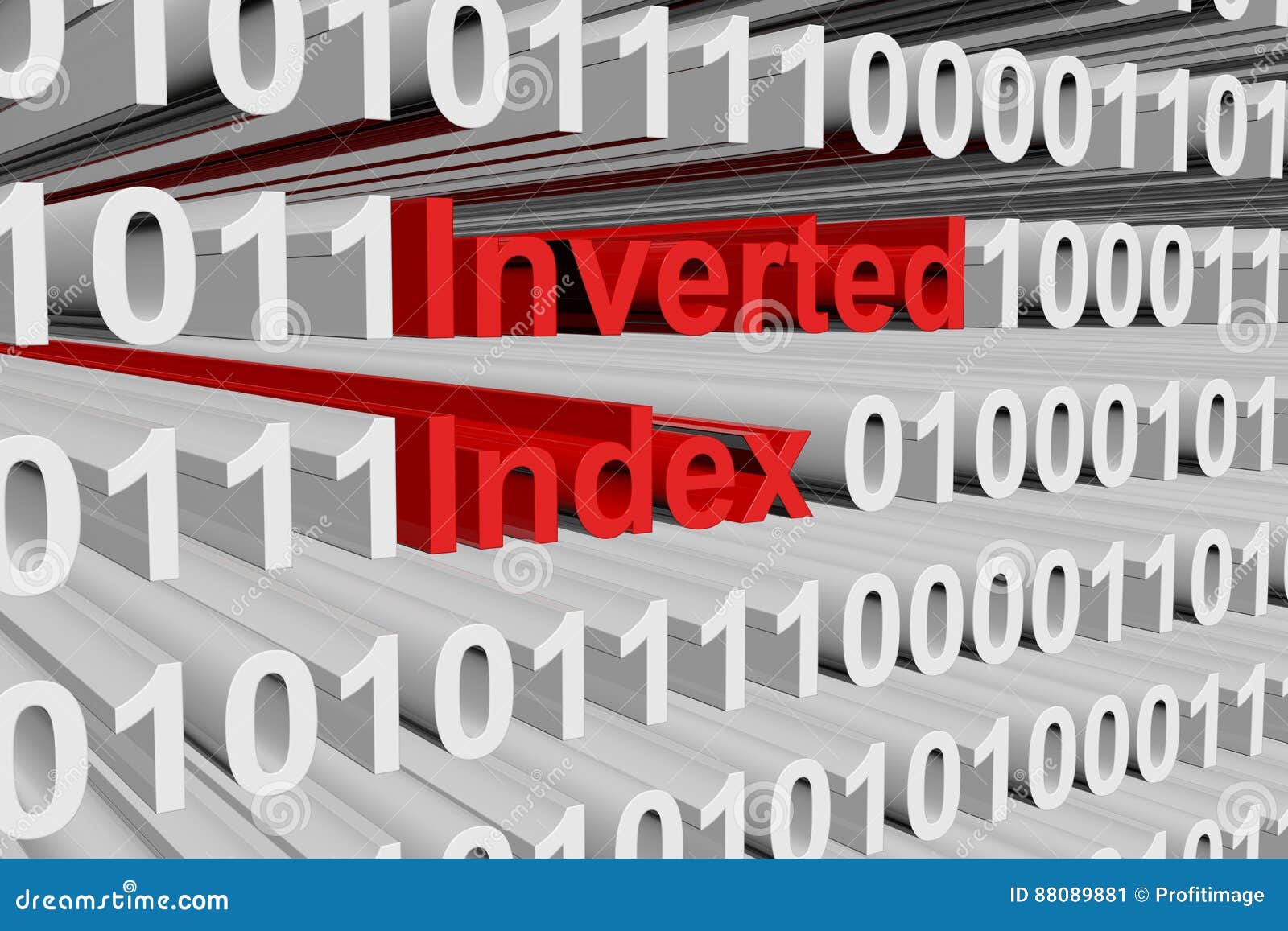 Inverted index stock illustration. Illustration of data - 88089881