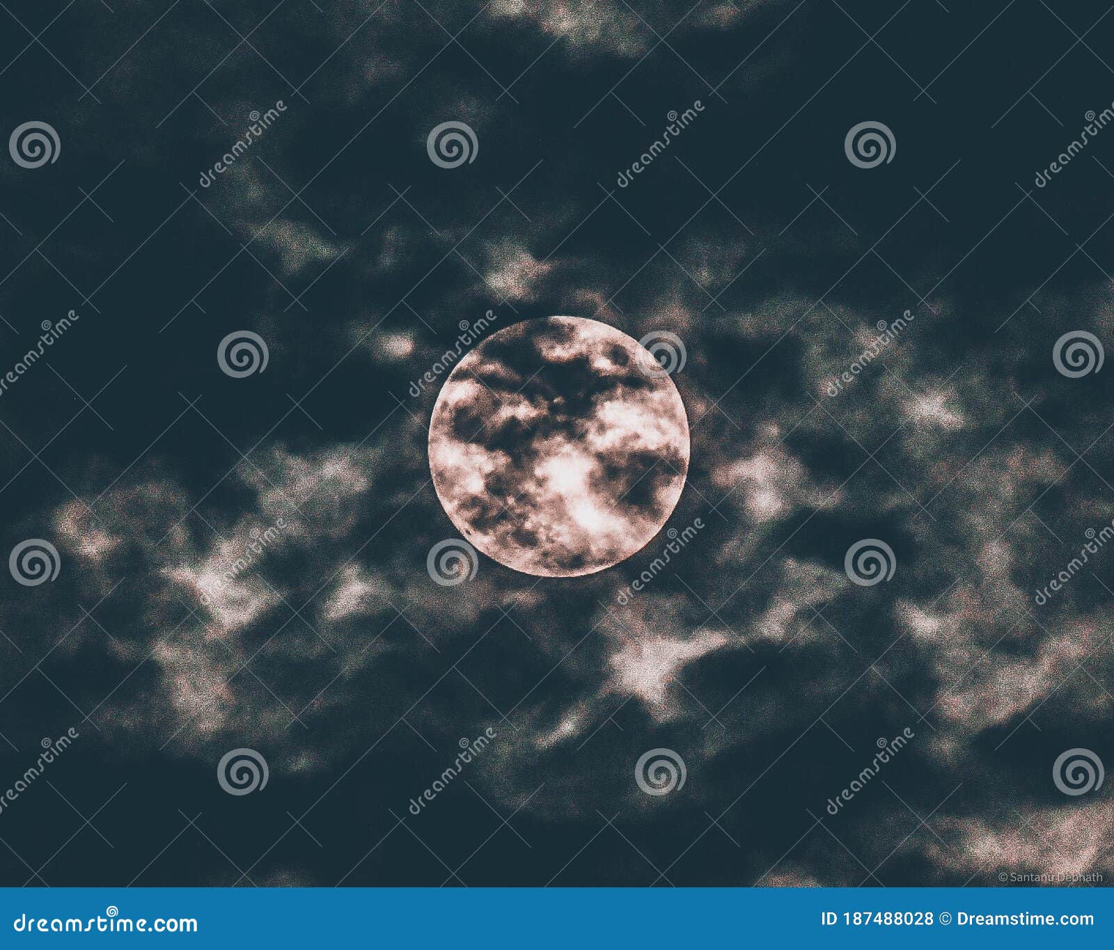 Inverted moon at night stock photo. Image of night, moonlight - 187488028