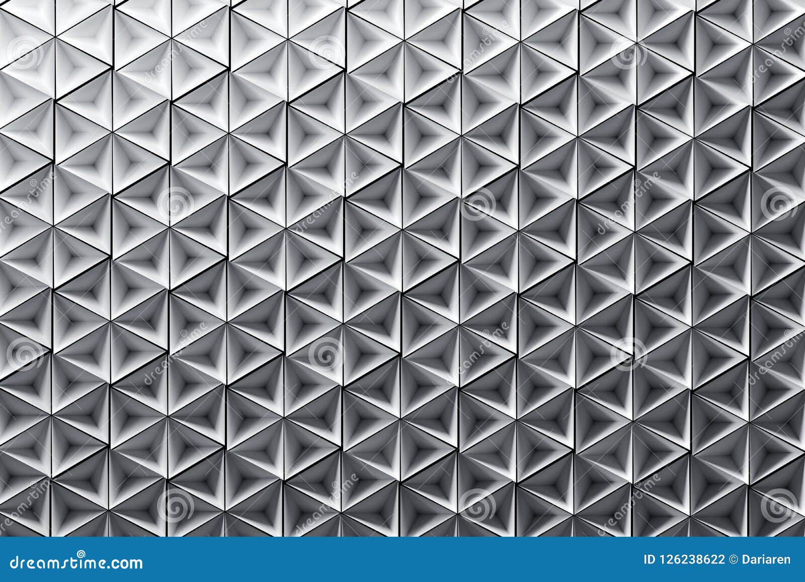 Inverted Pyramids Pattern in Monochrome Colors. Stock Illustration ...