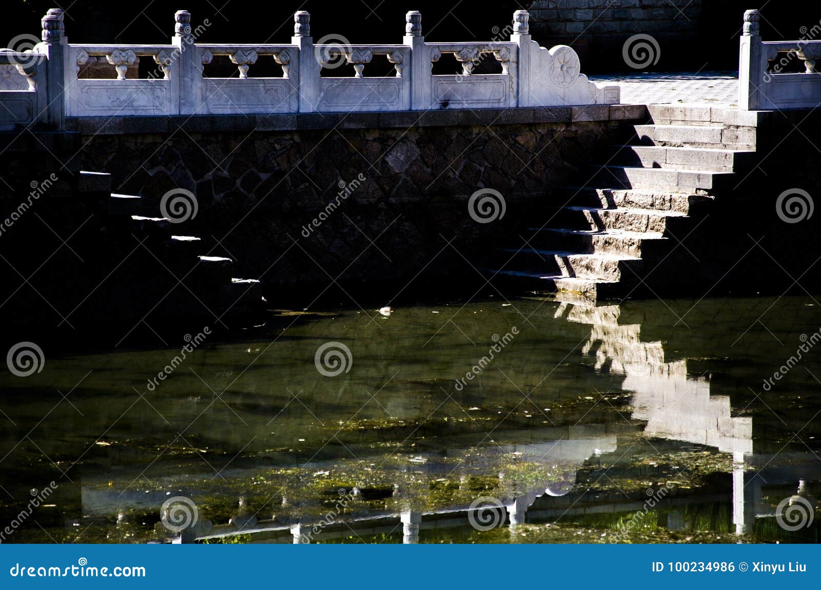 Inverted Reflection in Water Stock Photo - Image of guard, inverted ...
