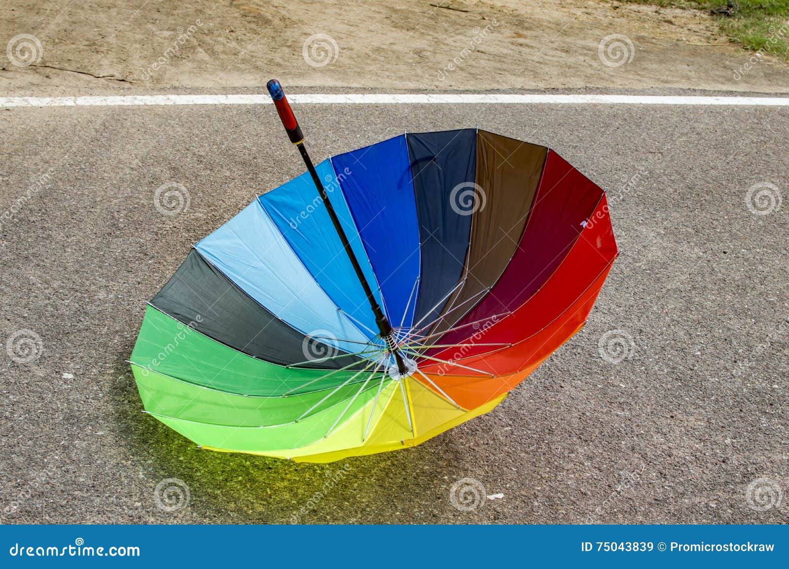 Inverted reversed umbrella stock image. Image of protective - 75043839