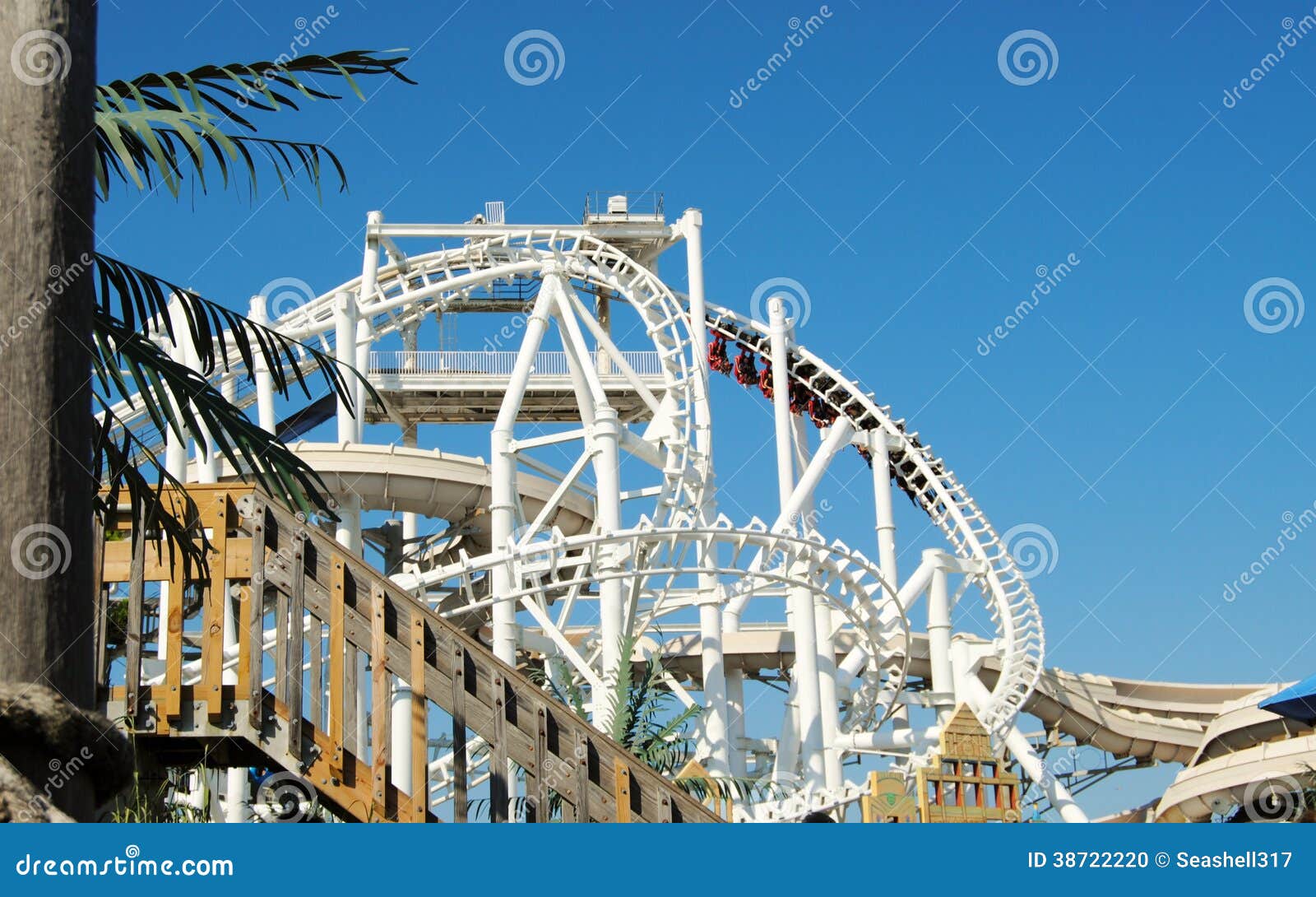 Inverted Rollarcaoster stock photo. Image of jumbled - 38722220