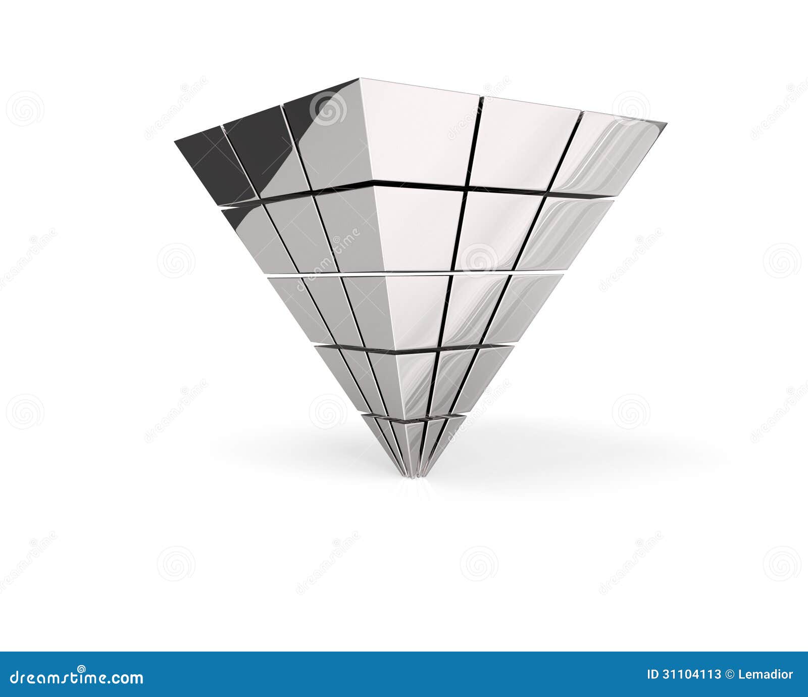 Inverted Pyramid With Segments Shows Hierarchy Royalty-Free Stock Image ... Inverted Pyramid With Segments Shows Hierarchy Royalty-Free Stock Image ...