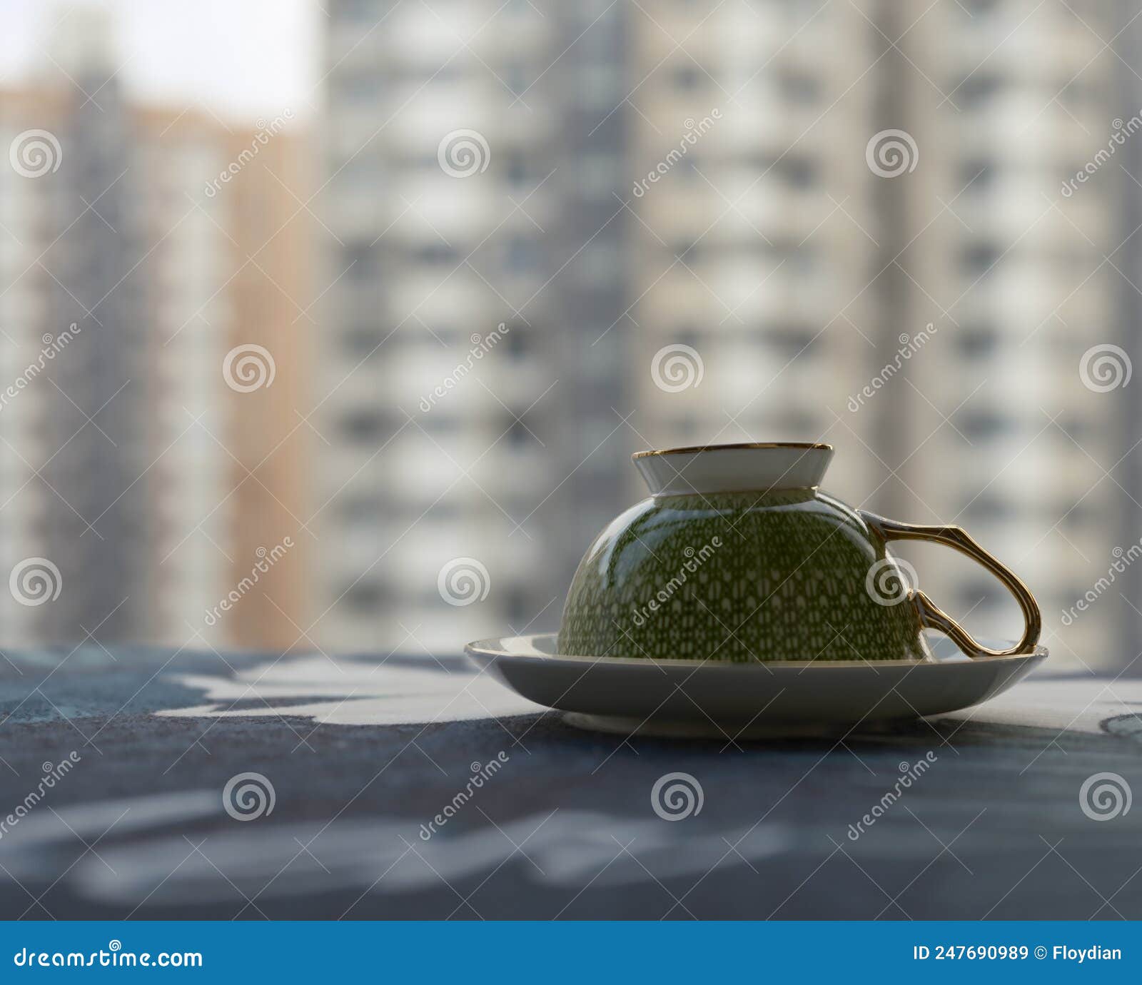 Inverted Teacup Placed on a Teacup Holder Stock Image - Image of ...