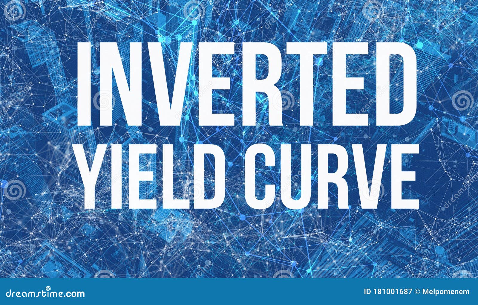 Inverted Yield Curve Theme with Abstract Cityscape Stock Image - Image ...