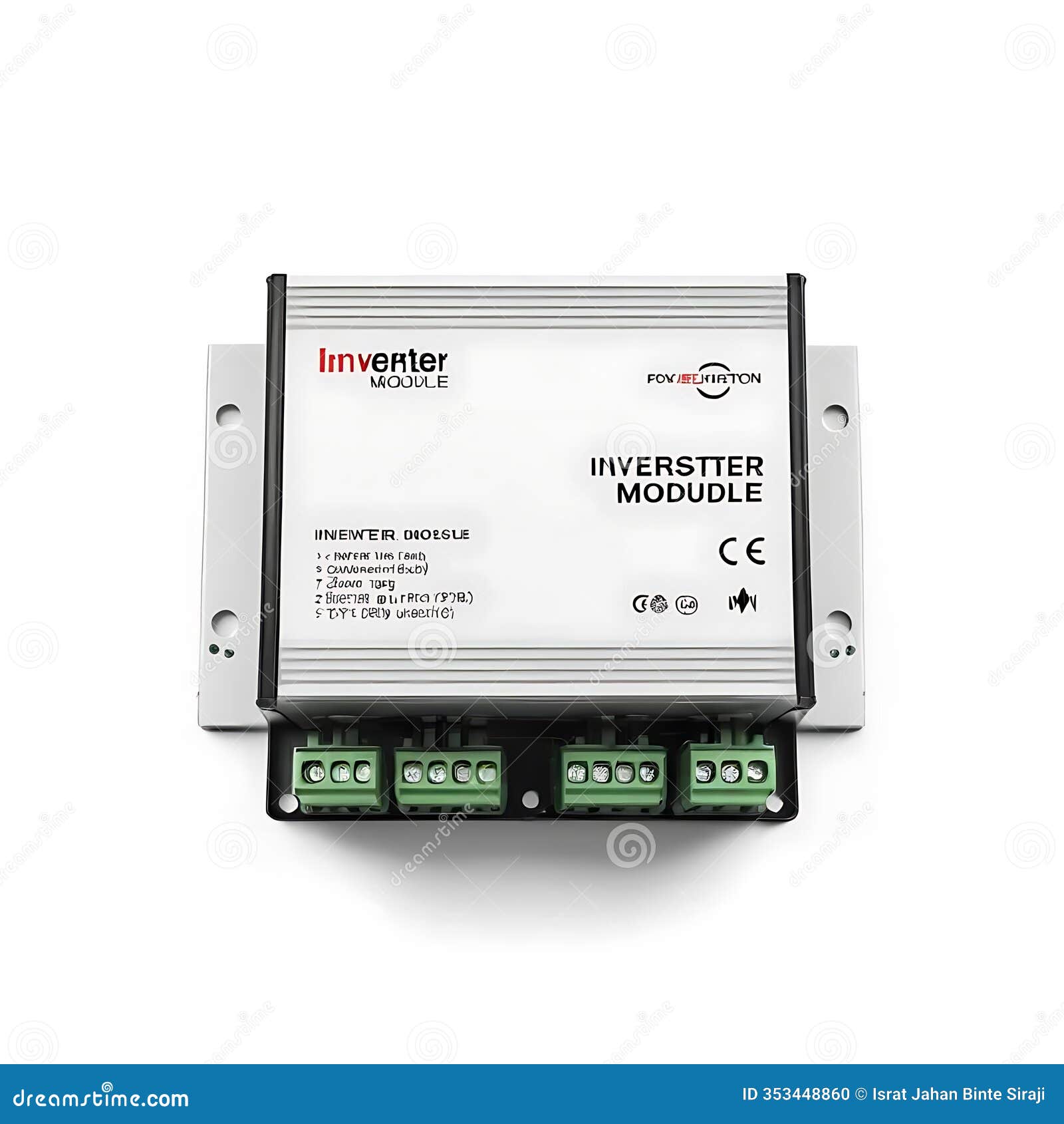 Inverter Module Isolated on a White Background Stock Photo - Image of ...