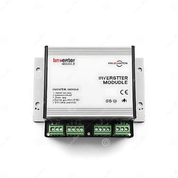 Inverter Module Isolated on a White Background Stock Photo - Image of ...