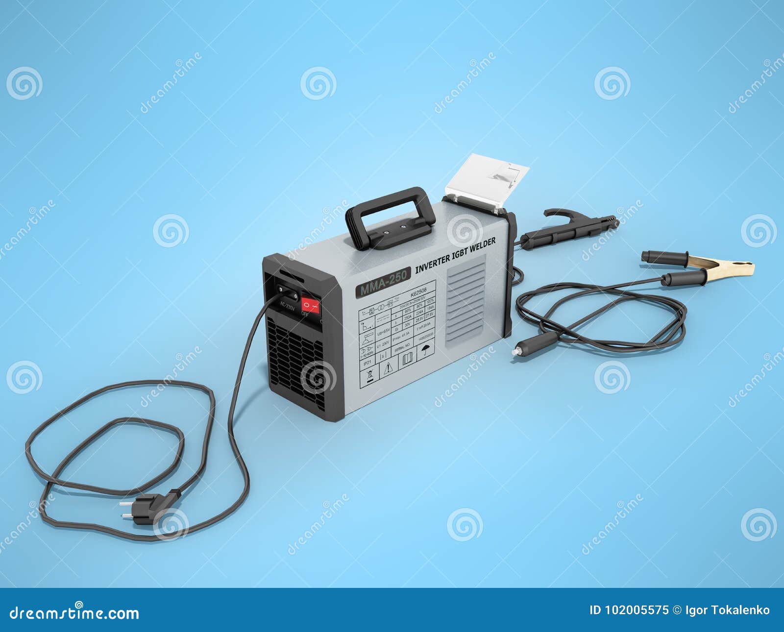 Inverter Welding Machine with Cable for Welding Electrodes with Stock ...