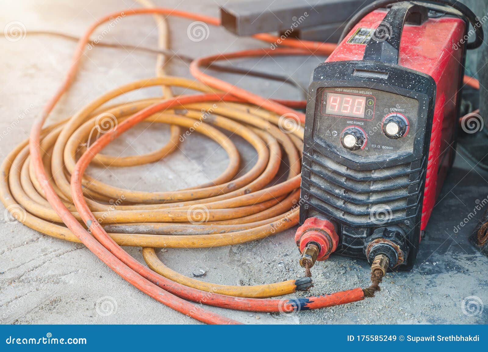Inverter welding machine. stock image. Image of plug - 175585249