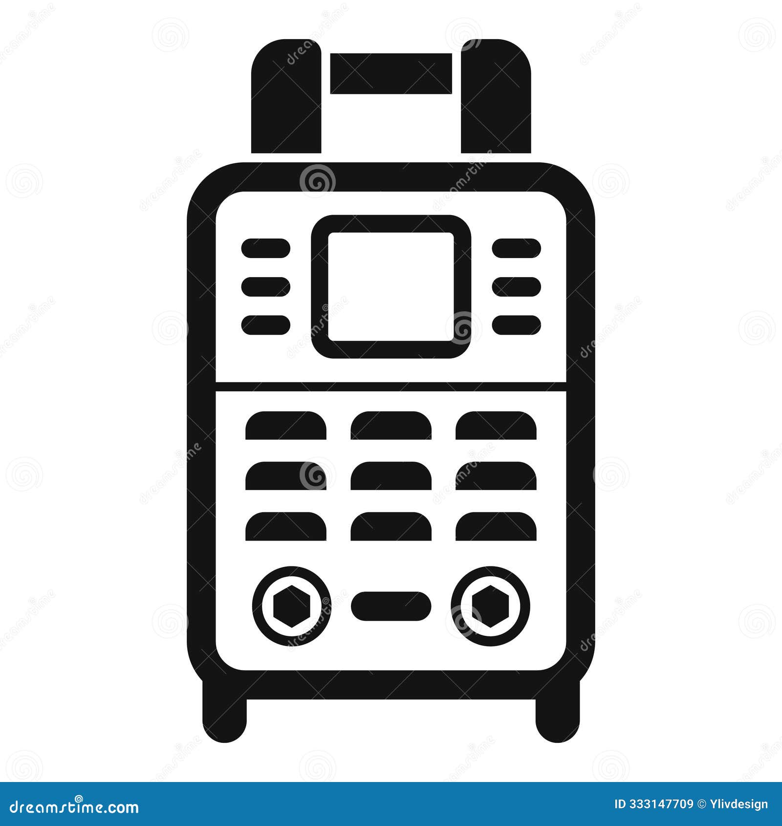 Inverter Welding Machine With Control Panel For Electrode Holder Icon ...