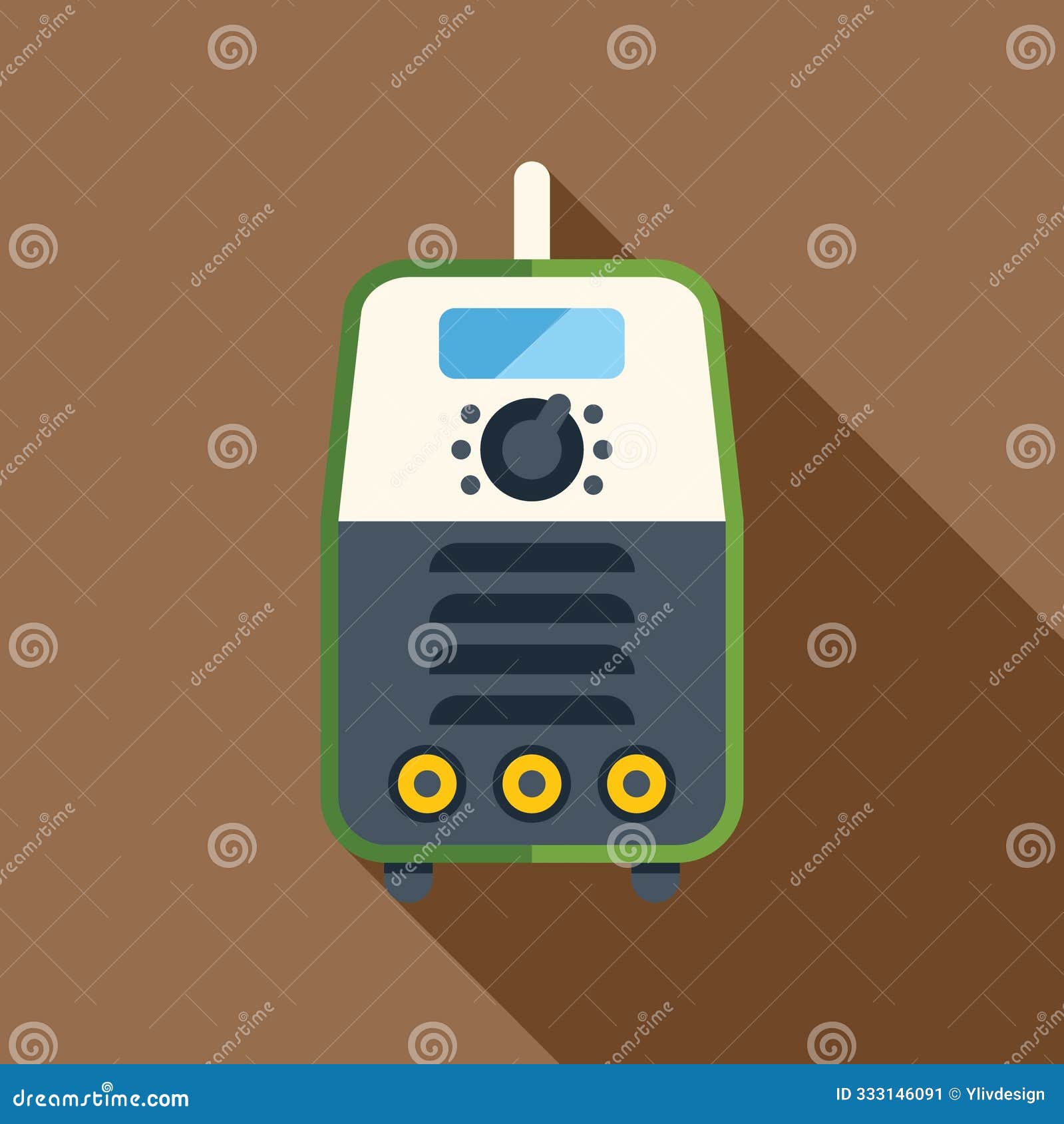 Inverter Welding Machine Showing Control Panel Stock Illustration ...
