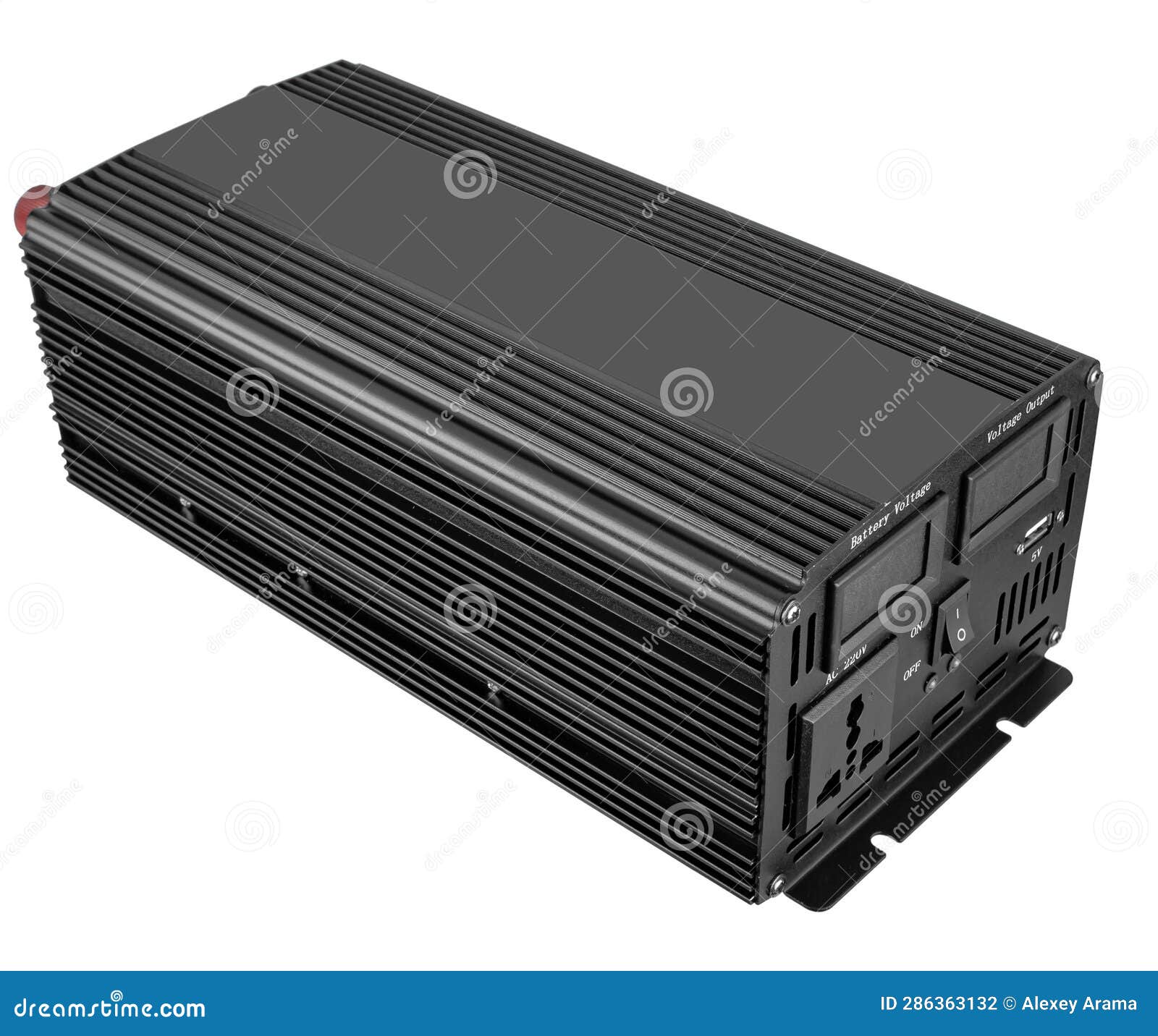 Inverters, Voltage Converter, On White Background In Insulation Royalty ...