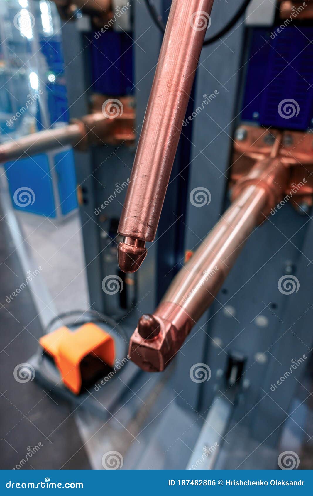 Invertor Resistance Welding Machine with Radial Electrodes Stock Photo ...