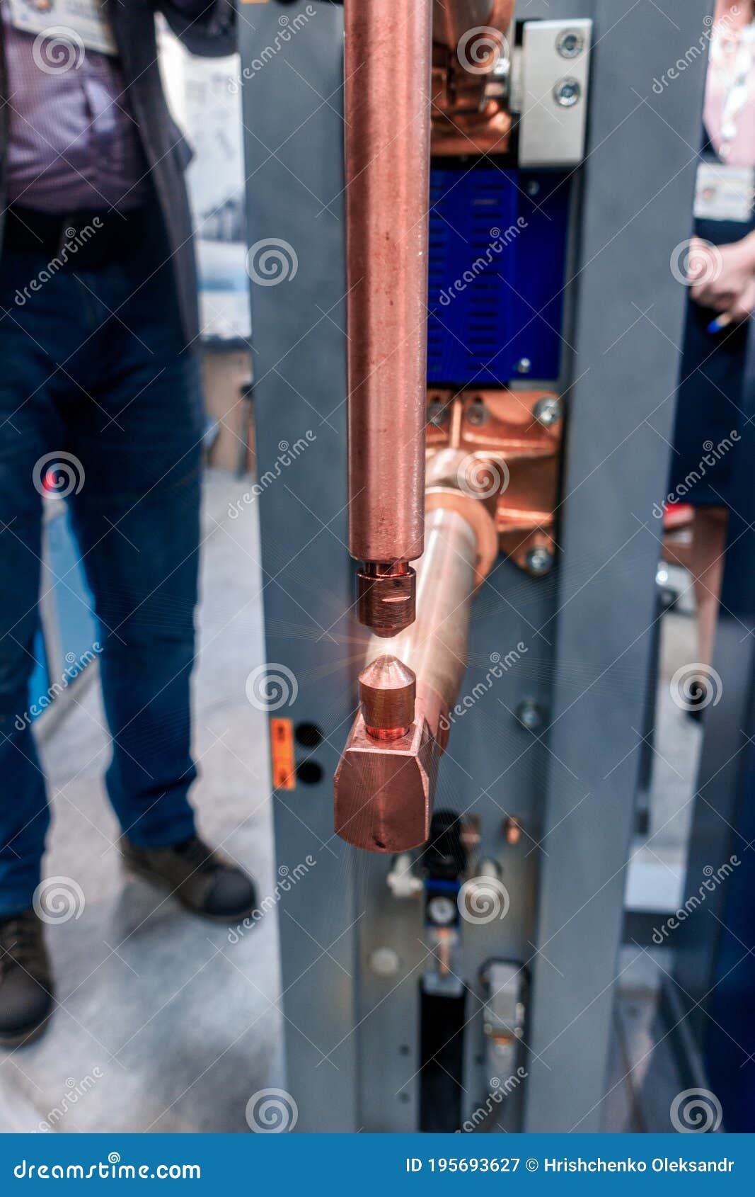 Invertor Resistance Welding Machine with Radial Electrodes Stock Image ...