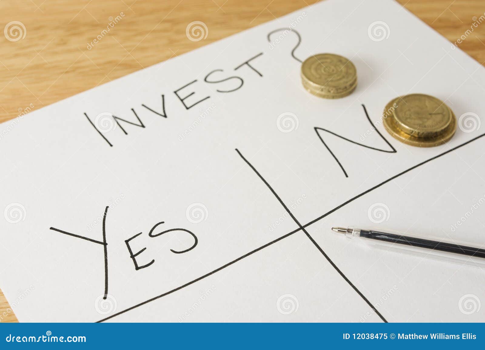 Invest? stock image. Image of pound, making, decision - 12038475