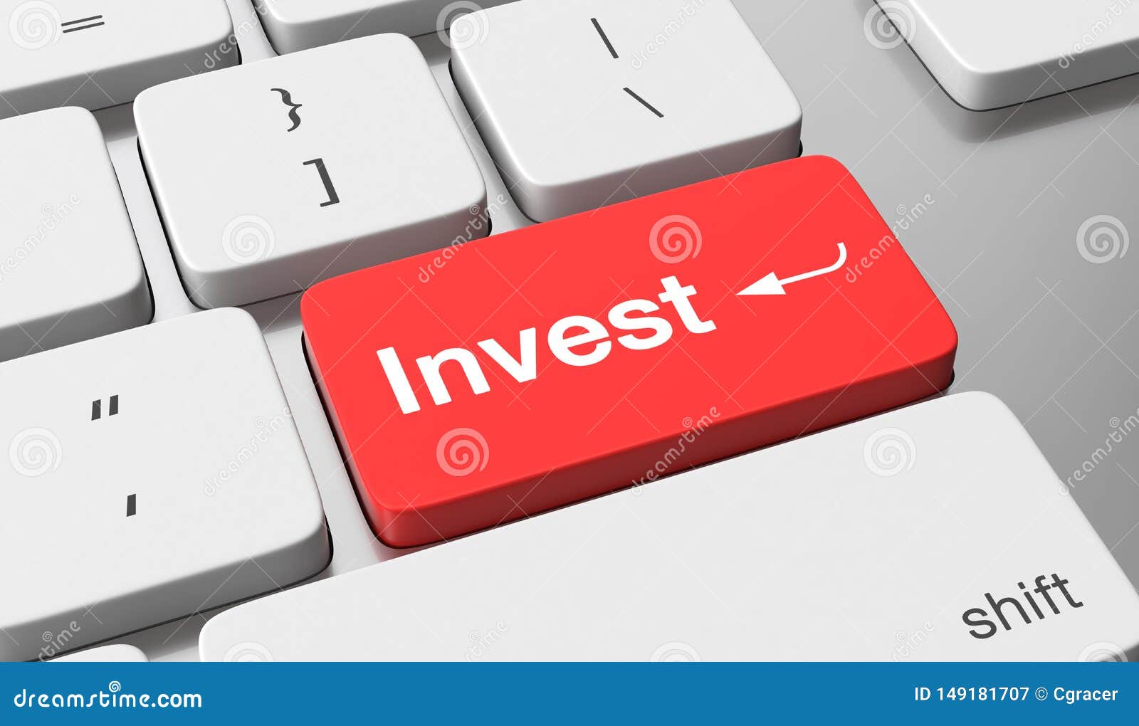 Invest button concept stock illustration. Illustration of business ...
