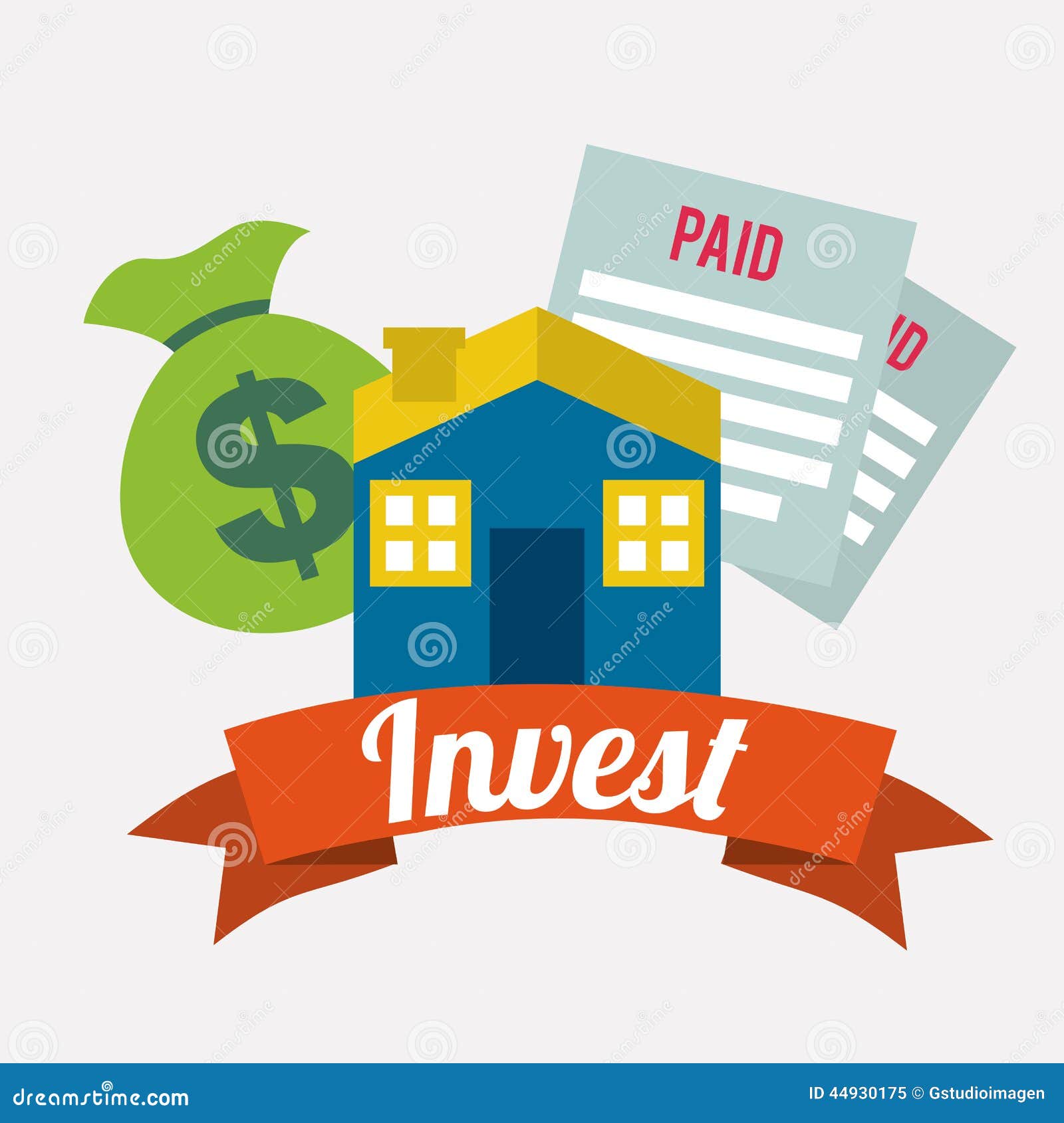 Invest design stock vector. Illustration of capital, commerce - 44930175