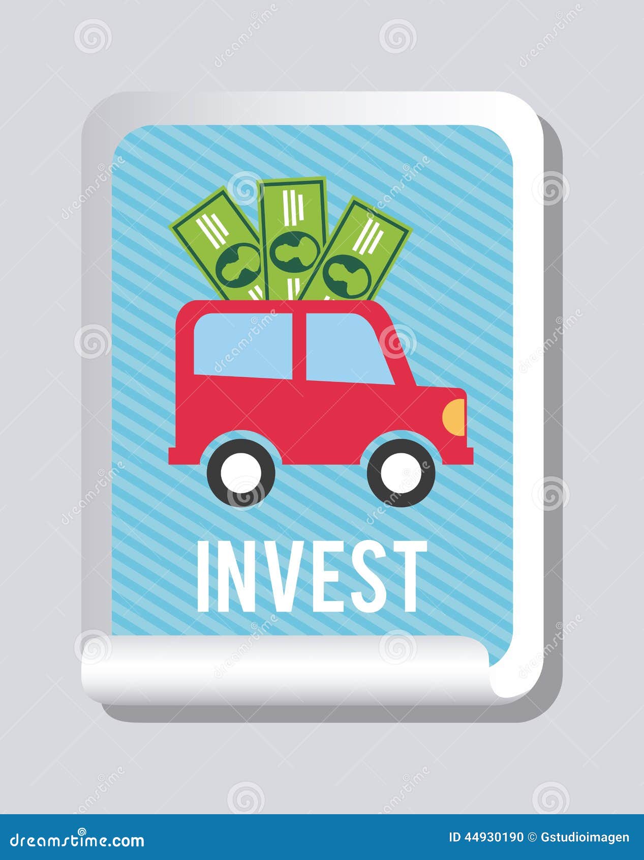 Invest design stock vector. Illustration of management - 44930190