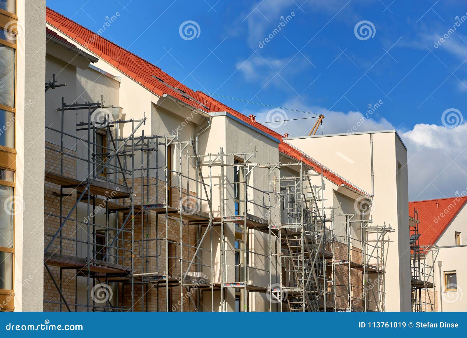 Invest in house building stock image. Image of crane - 113761019